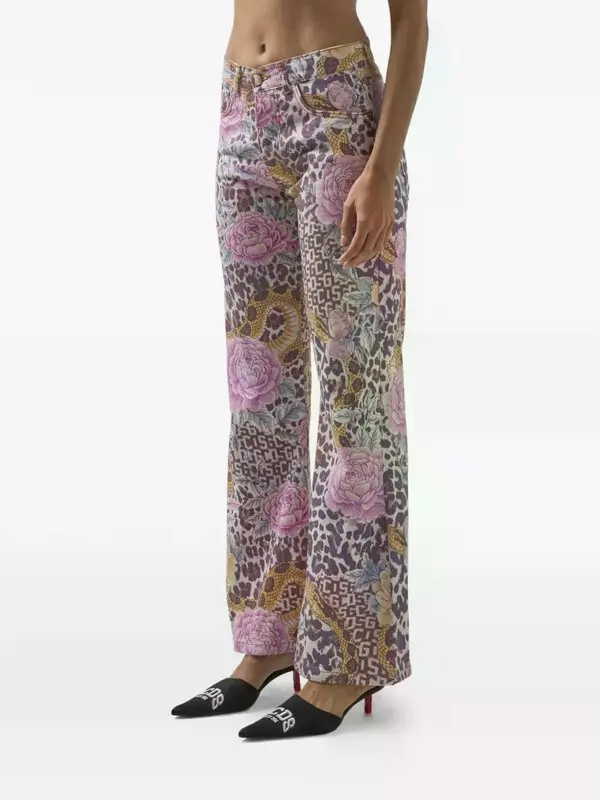Gcds Floral-print Trousers