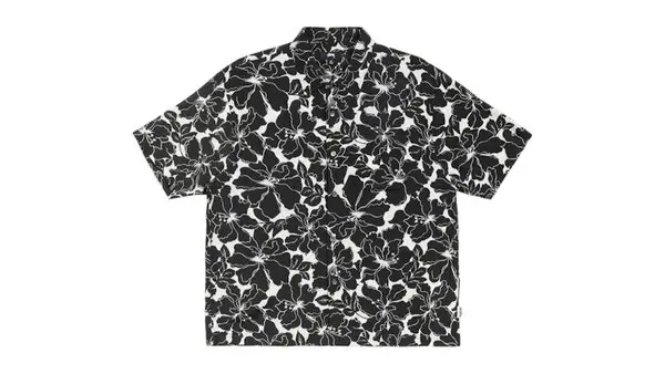 StÜssy Floral Hawaiian Shirt - Black