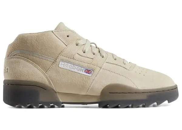 REEBOK Workout Clean Mid Ripplein Sneakers - Light Sand/black