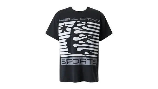 HELLSTAR Flame Tribal Motion T-shirt - Black