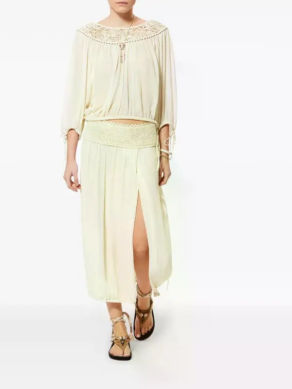 Isabel Marant Étoile Nelida Balloon-sleeve Blouse - Neutrals