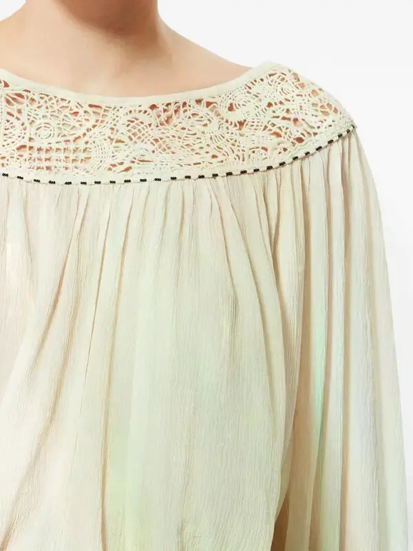 Isabel Marant Étoile Nelida Balloon-sleeve Blouse - Neutrals
