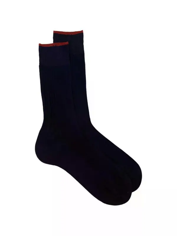 Zegna Mid-calf Socks - Blue
