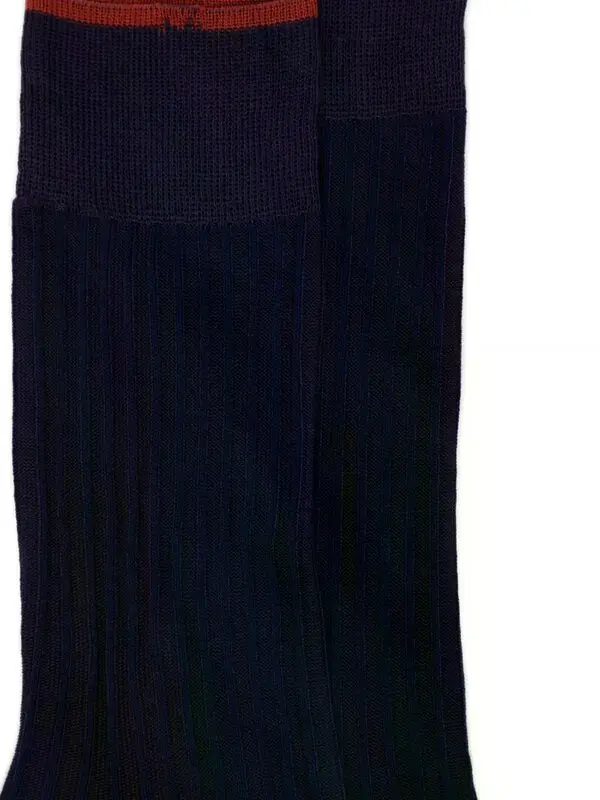 Zegna Mid-calf Socks - Blue