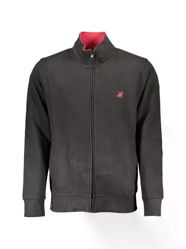 U.S. Grand Logo-embroidered Zip-up Sweater