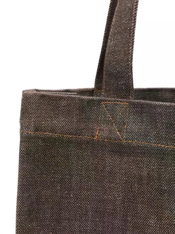A.p.c. Lou Logo Tote Bag - Brown