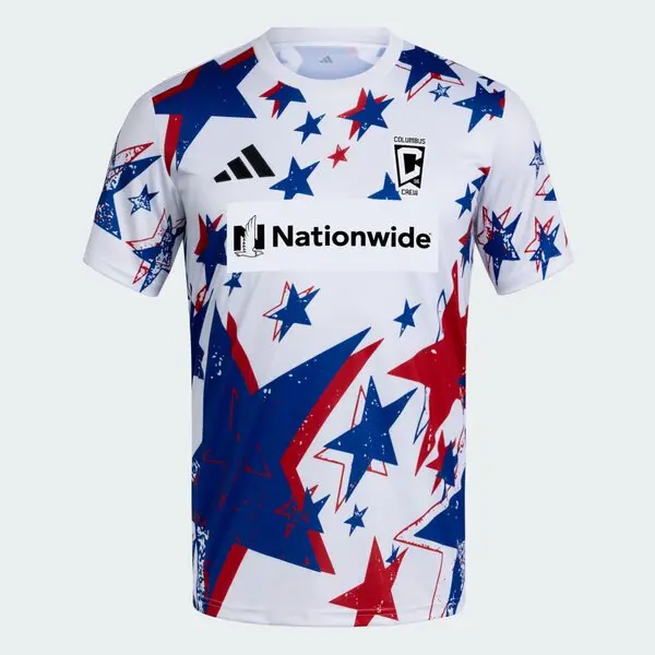 Adidas Columbus Crew Mls 26 Prematch Top - White Melange / Mls-coc-ccc