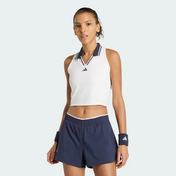 Adidas Tennis Climacool Crop Tank Pro - White