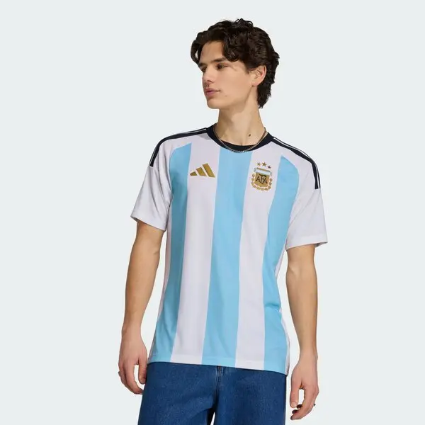 Adidas Argentina 26 Home Fan Jersey White - White / Icey Blue