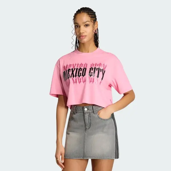 Adidas Fifa World Cup 26™ Host City Mexico City T-shirt - Bliss Pink
