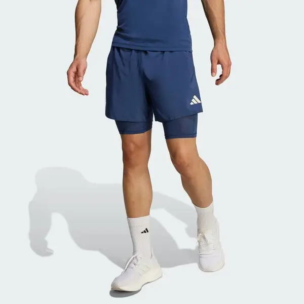 Adidas Adi365 Running Iconic Formotion 5-pocket 2in1 Shorts - Tech Indigo