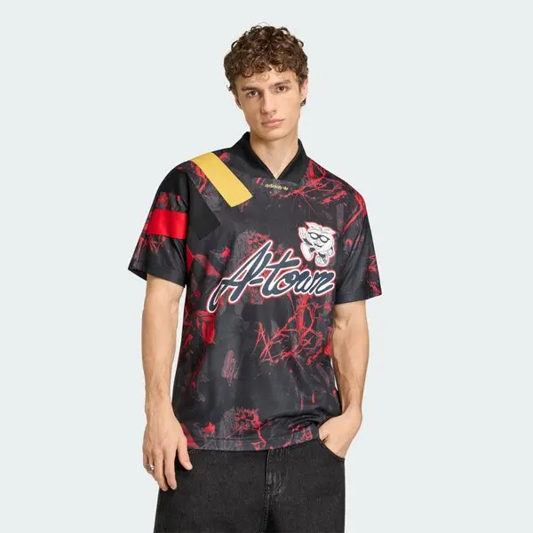 Adidas Fifa World Cup 26™ Host City Atlanta Graphic Jersey Black - Black / Better Scarlet