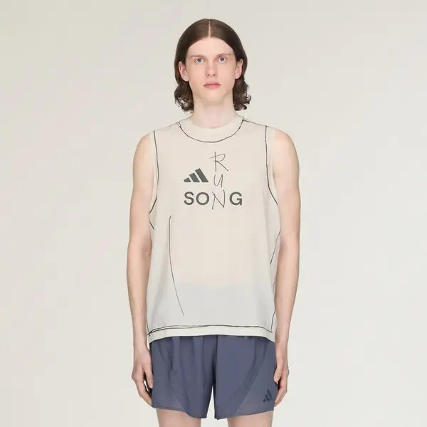 Adidas Adi365 Sftm Running Tank Top - Chalk White