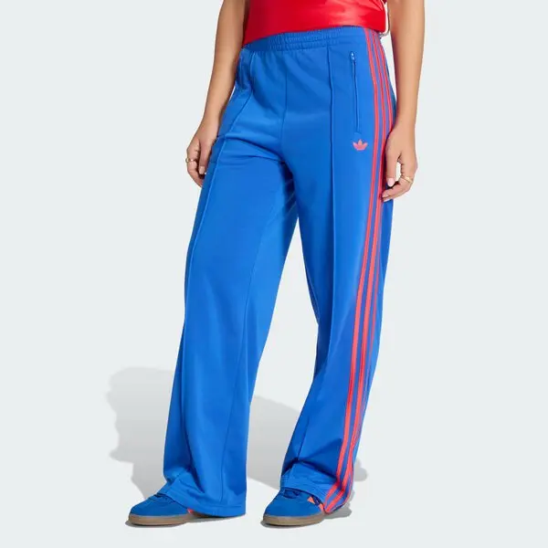 Adidas Firebird Loose Track Pants - Blue / Semi Lucid Red