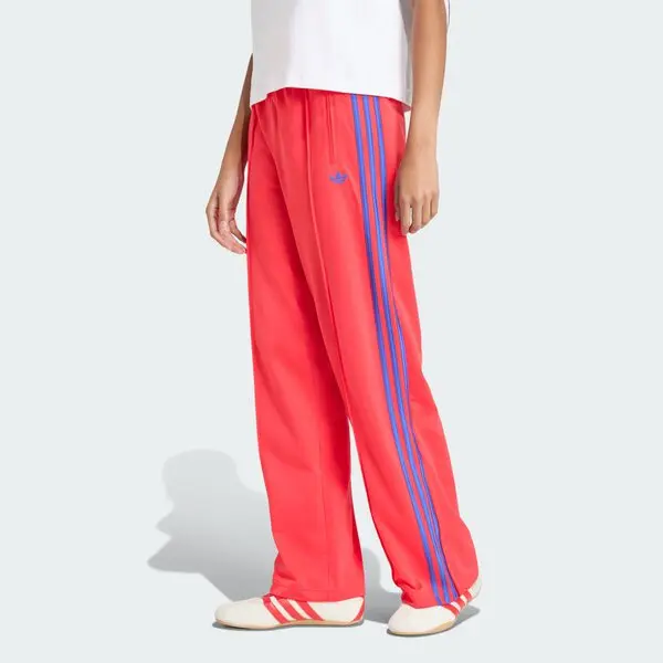 Adidas Firebird Loose Track Pants - Semi Lucid Red / Blue