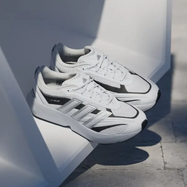 Adidas Lightblaze Glow Shoes White - Cloud White / Matte Silver / Core Black