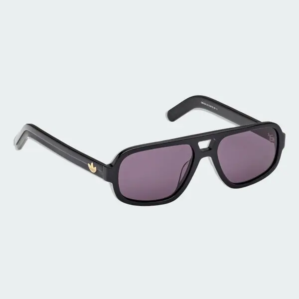 Adidas Sunglasses With Trefoil Logo - Black / Black / Black