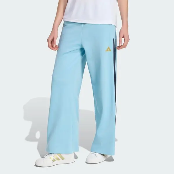 Adidas House Of Tiro Wide Leg Pants - Icey Blue / Hazy Beige / Night Navy