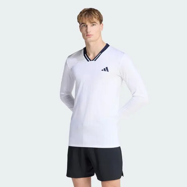 Adidas Tennis Climacool Long Sleeve Top - White