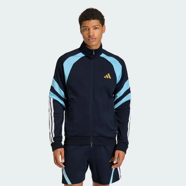 Adidas House Of Tiro Nations Pack Track Top - Night Navy / Ice Blue / White