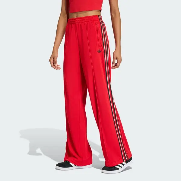 Adidas Firebird Loose Track Pants Better Scarlet - Better Scarlet / Black / Off White