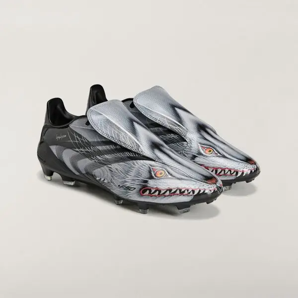 Adidas F50 Tunit Y-3 Firm Ground Soccer Cleats - Silver Metallic / Black / Grey Three
