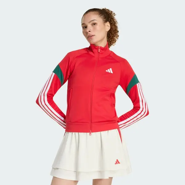 Adidas House Of Tiro Nations Pack Track Top - Better Scarlet / Team Dark Green / White