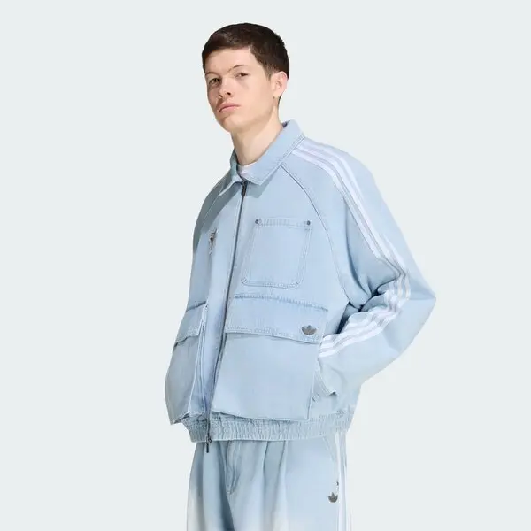 Adidas Adilenium 5.0 Denim Jacket Blue - Light Blue