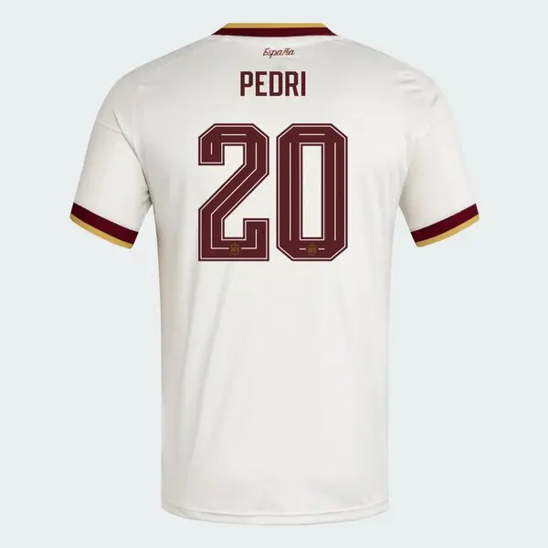 Adidas Spain 26 Away Pedri Jersey - Off White / Soccr-seu-snz