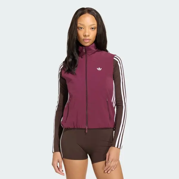 Adidas Adilenium 5.0 Sleeveless Track Top - Maroon