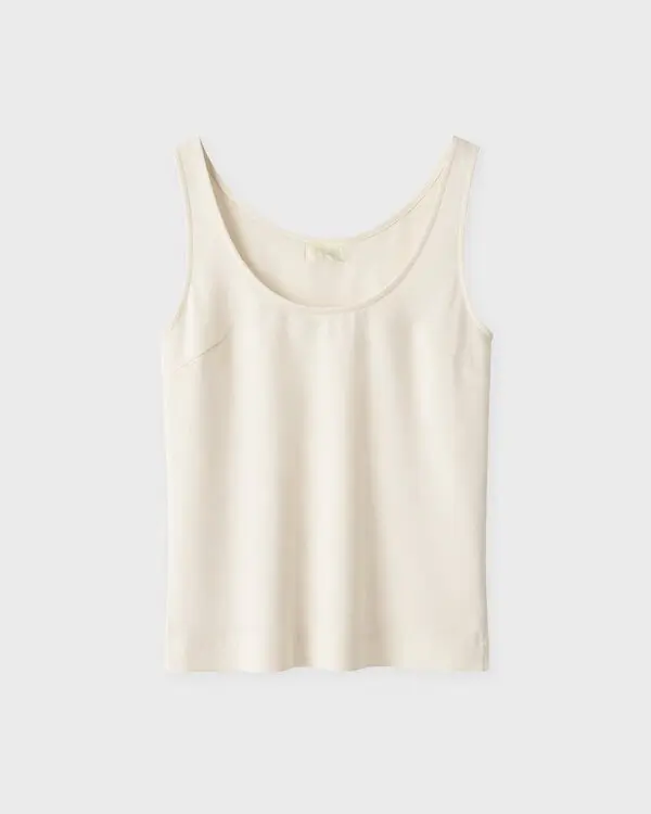 WAKAKUU Chez Sleeveless Top - Offwhite