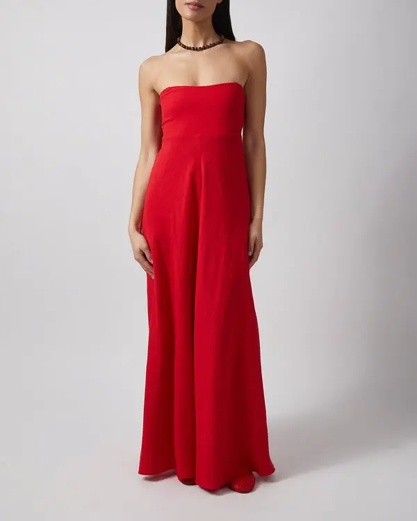 WAKAKUU Amalfi Maxi Dress - Red