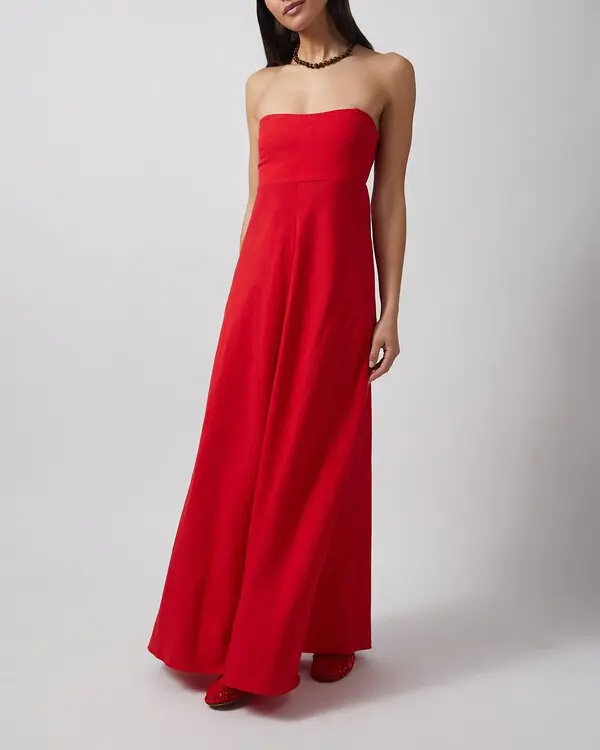 WAKAKUU Amalfi Maxi Dress - Red