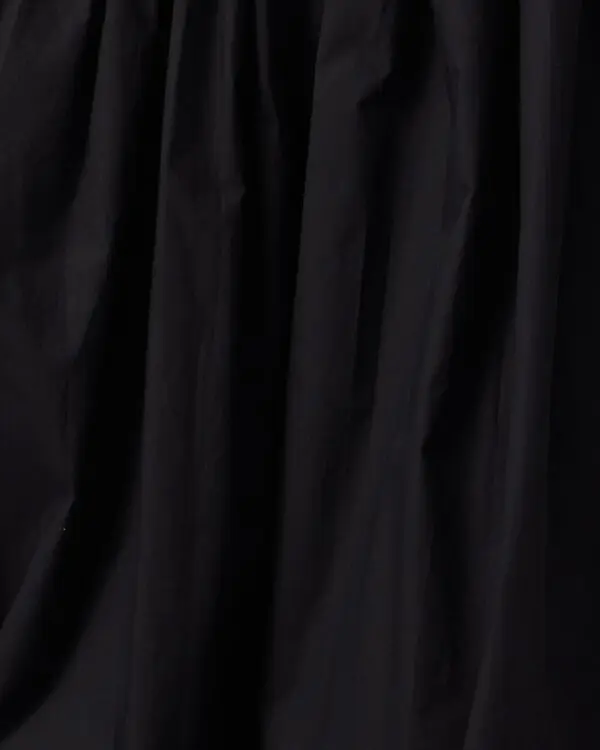 WAKAKUU Gathered Midi Skirt - Black
