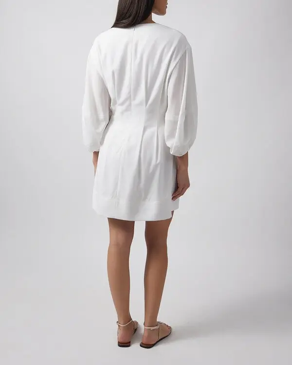 WAKAKUU A-line Dress With V-neck And 3/4 Sleeves