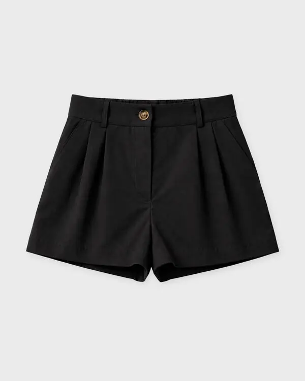 WAKAKUU Tailored Pleated Shorts - Black