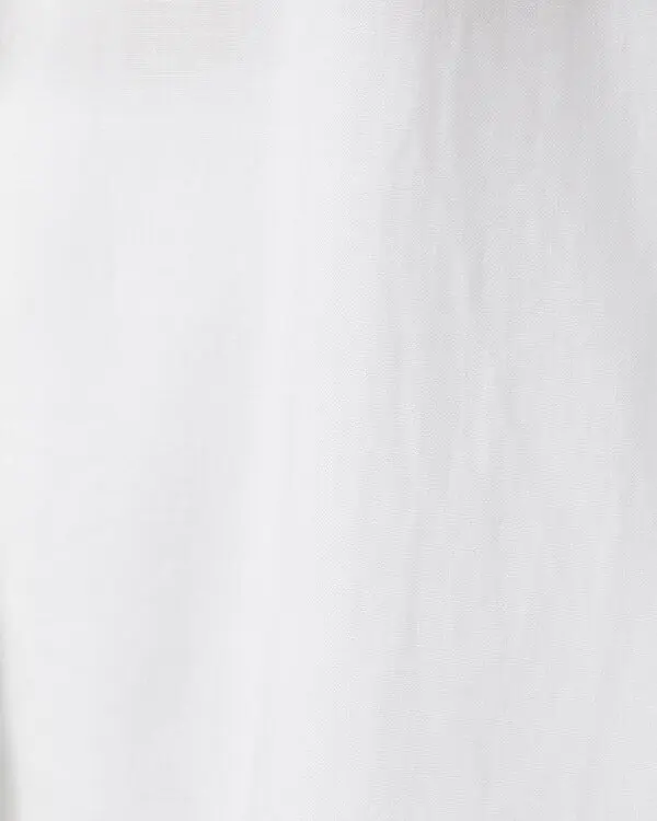 WAKAKUU Oversized Cotton Shirt With Classic Collar And Chest Pockets - White
