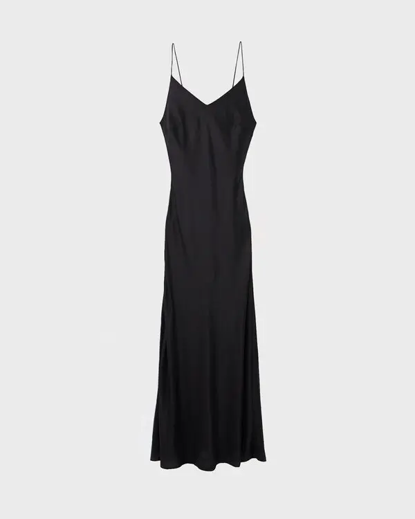 WAKAKUU Leyre Slip Dress With Tasseled Scarf