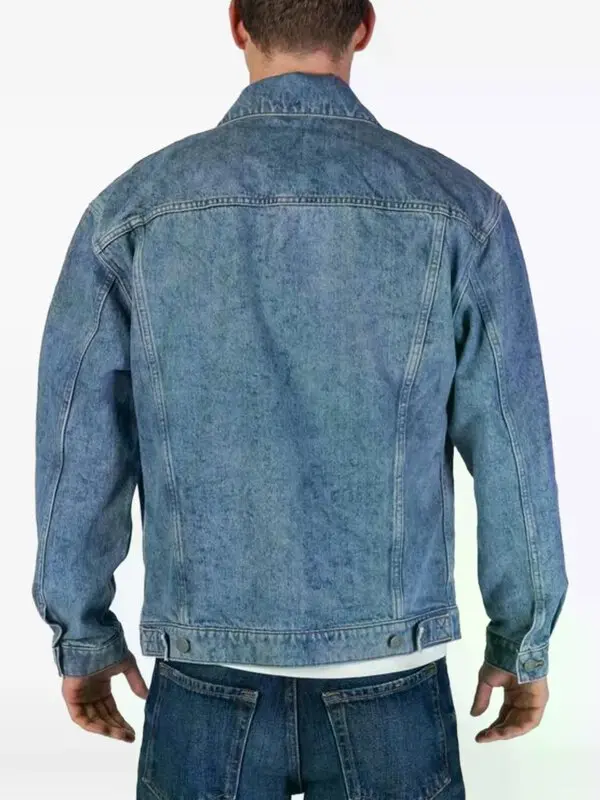 BOSS Acid-wash Cotton Denim Jacket