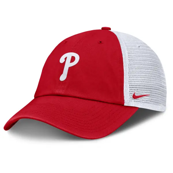 Nike Philadelphia Phillies Club Mlb Trucker Adjustable Hat - Red