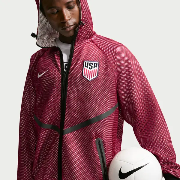 Nike Usmnt Dri-fit Soccer Anthem Jacket - Red