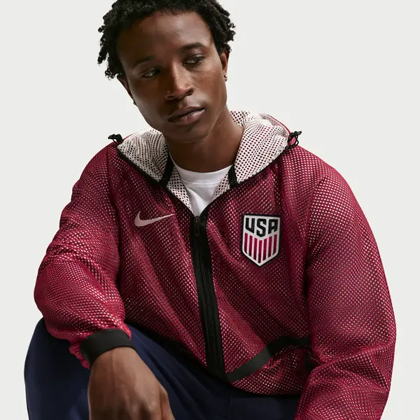 Nike Usmnt Dri-fit Soccer Anthem Jacket - Red
