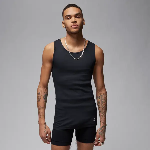 JORDAN Base Tank Tops - Black
