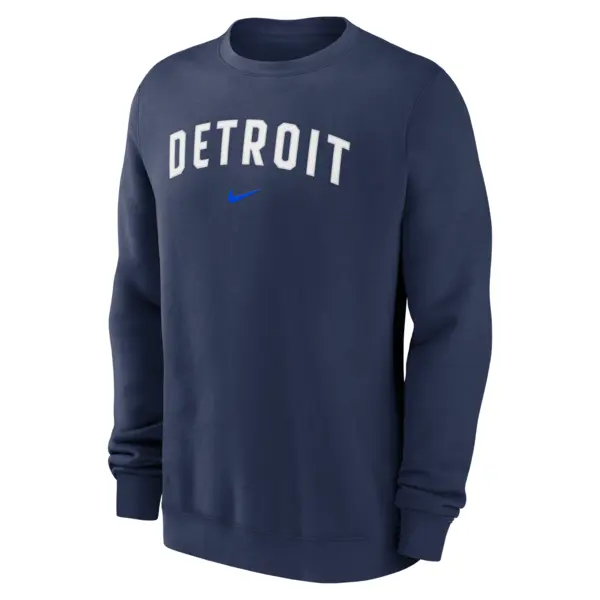 Nike Detroit Tigers Mlb Pullover Crew - Blue