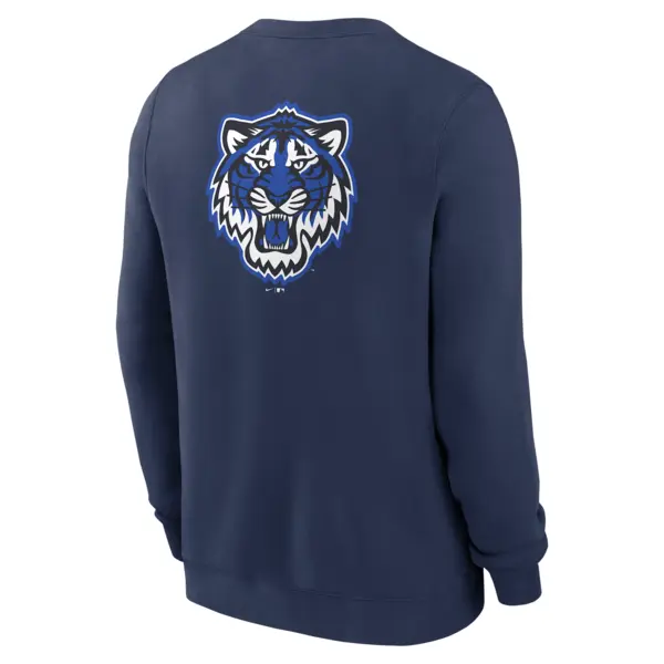 Nike Detroit Tigers Mlb Pullover Crew - Blue