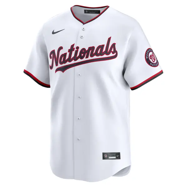 Nike James Wood Washington Nationals Dri-fit Mlb Limited Jersey - White