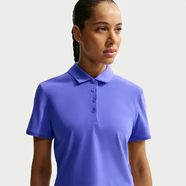 Nike Victory Dri-fit Short-sleeve Cropped Golf Polo - Blue