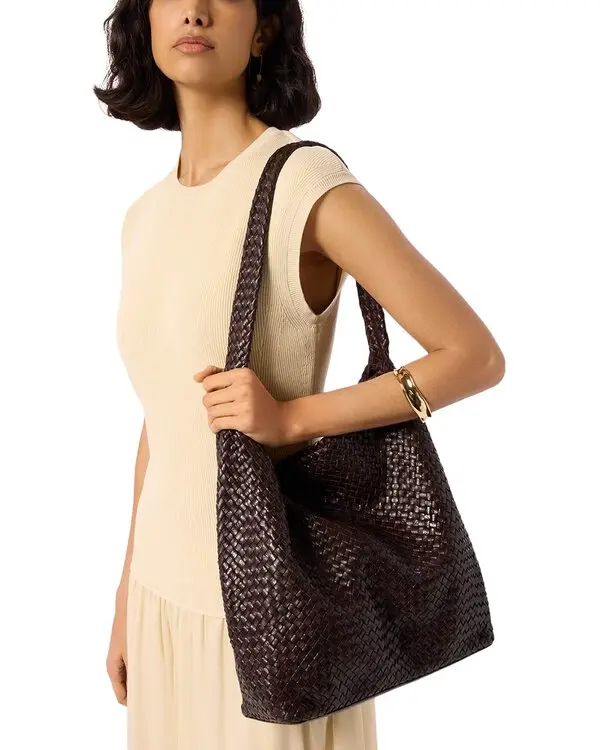 Whistles Woven Leather Shoulder Bag