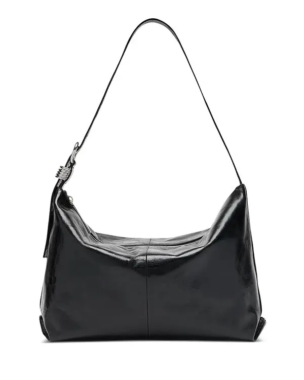 Whistles Leather Shoulder Bag - Black
