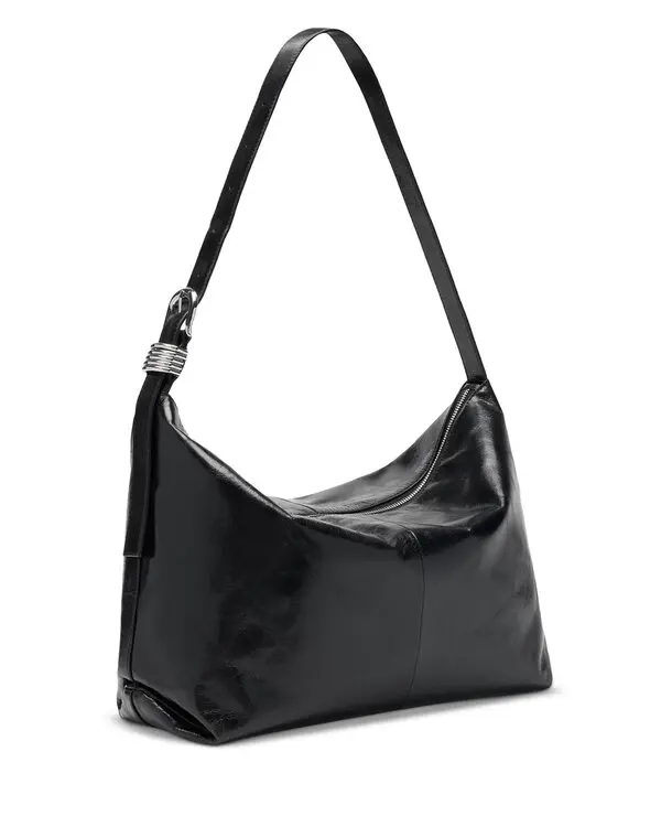 Whistles Leather Shoulder Bag - Black